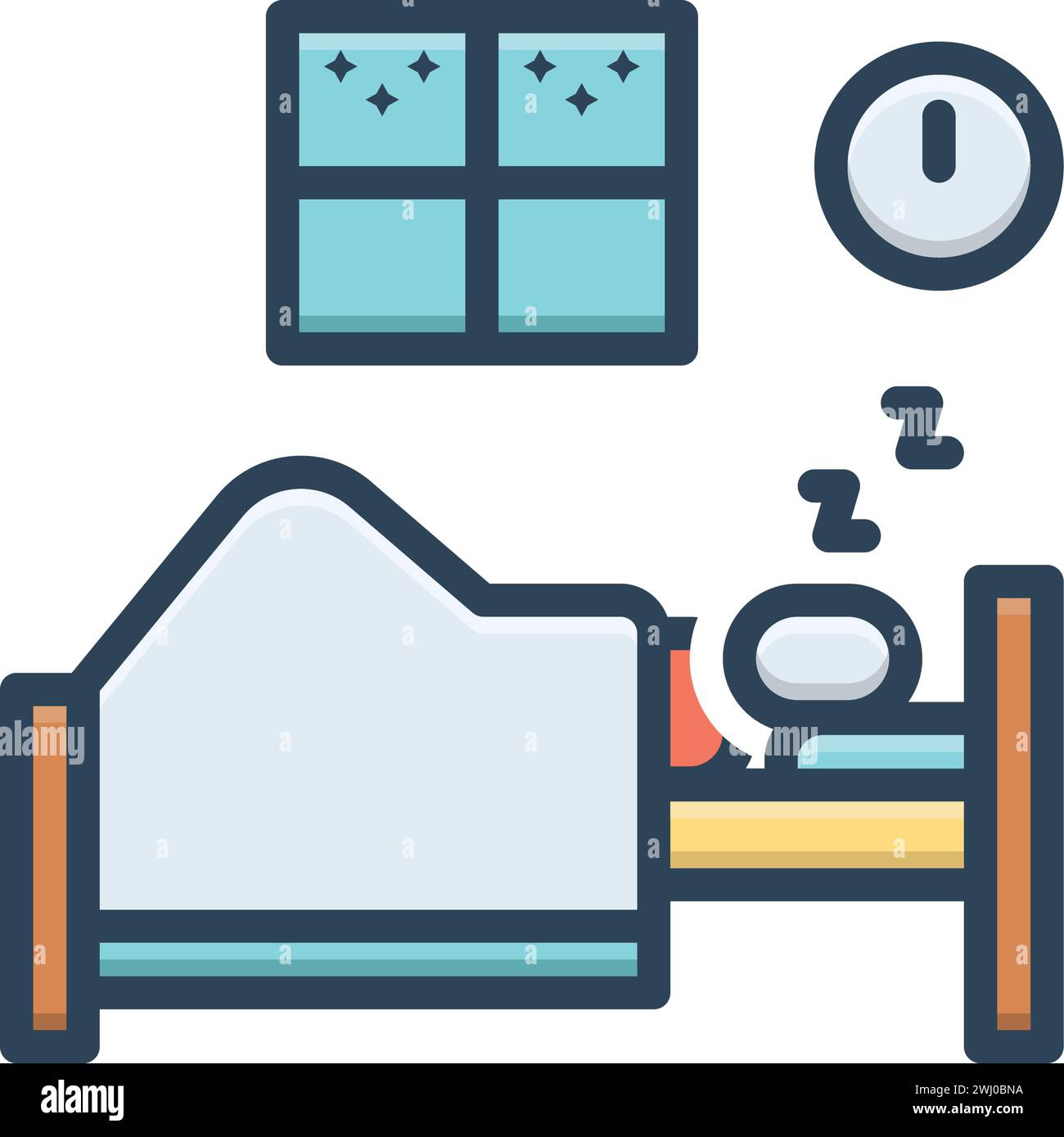 Slumber asleep Stock Vector Images - Alamy