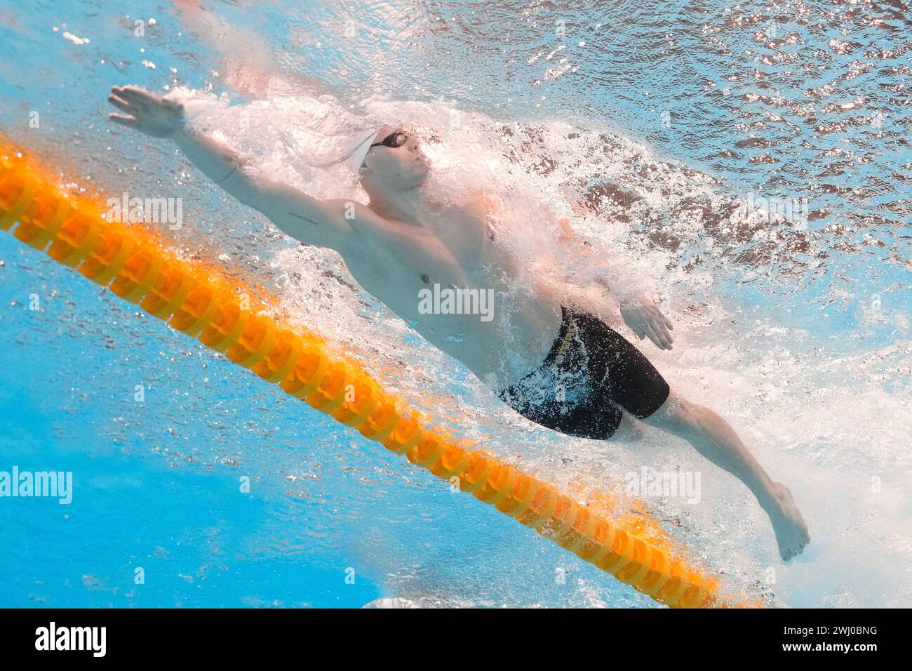 Kregor Zirk of Estonia competes in the men's 200-meter freestyle heat ...