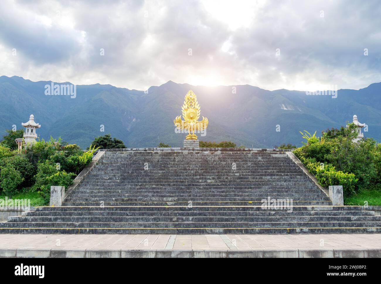 Chongsheng temple Three Pagodas in Dali city Yunnan provice, China ...