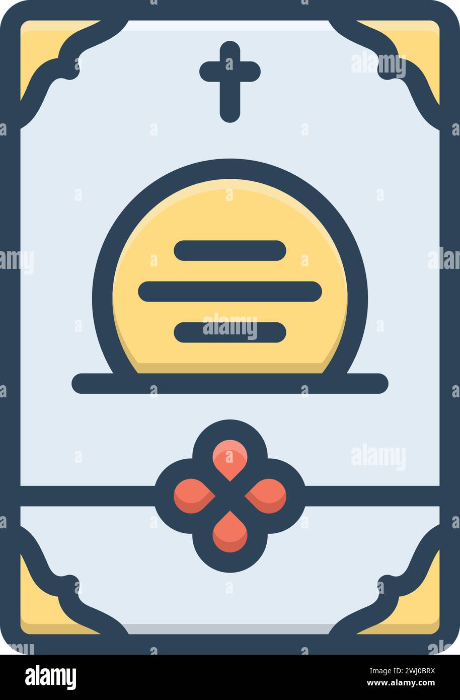 Mourning card Stock Vector Images - Alamy