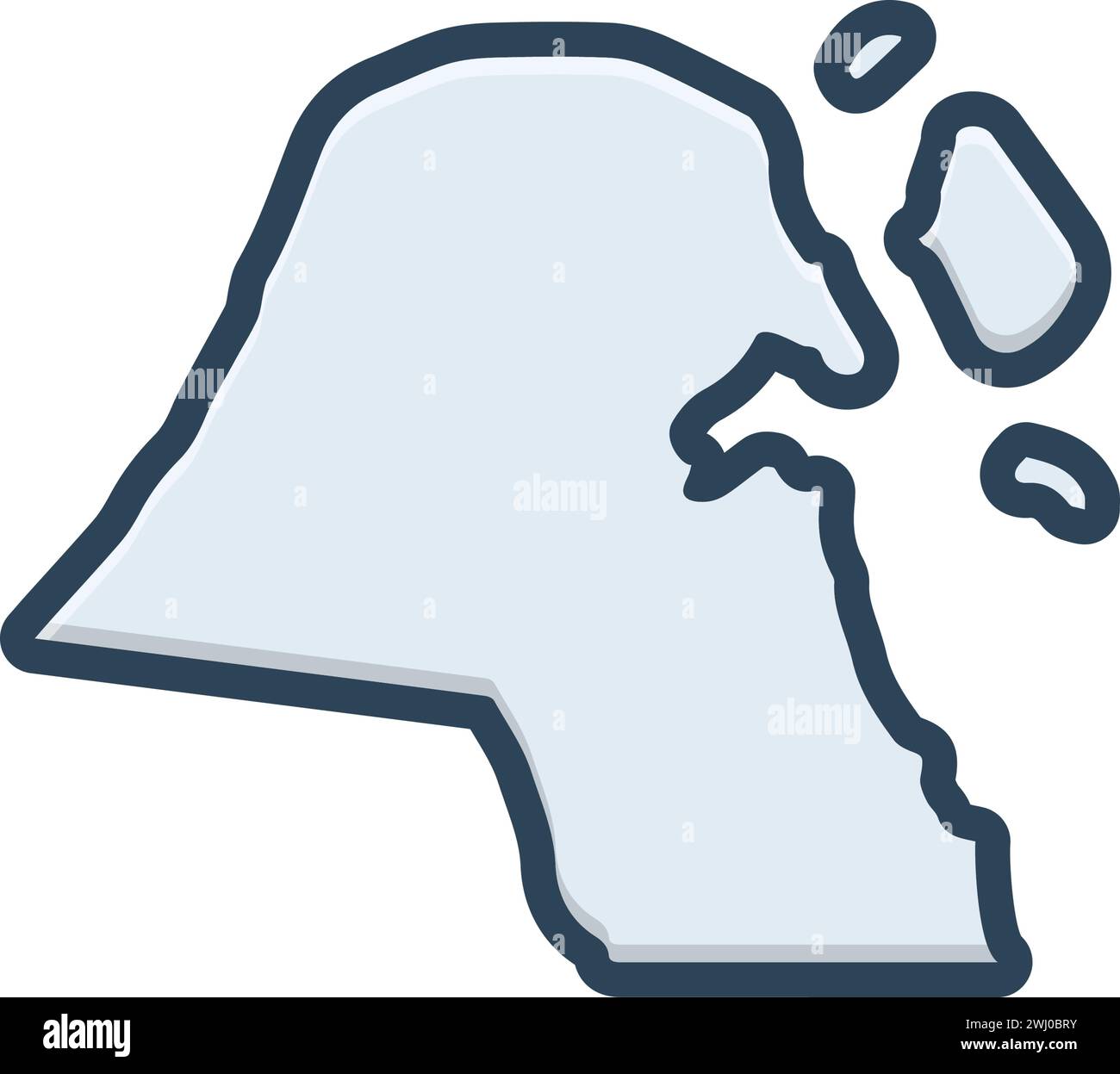 Icon for kuwait,map Stock Vector Image & Art - Alamy