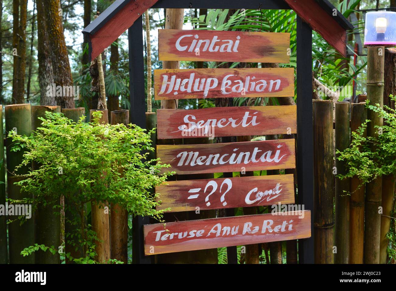 May 12, 2023, Photo of a signboard at a tourist spot to show directions ...