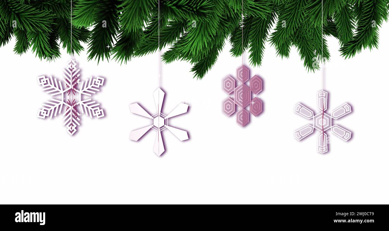 Animation white fir tree branches hi-res stock photography and images ...