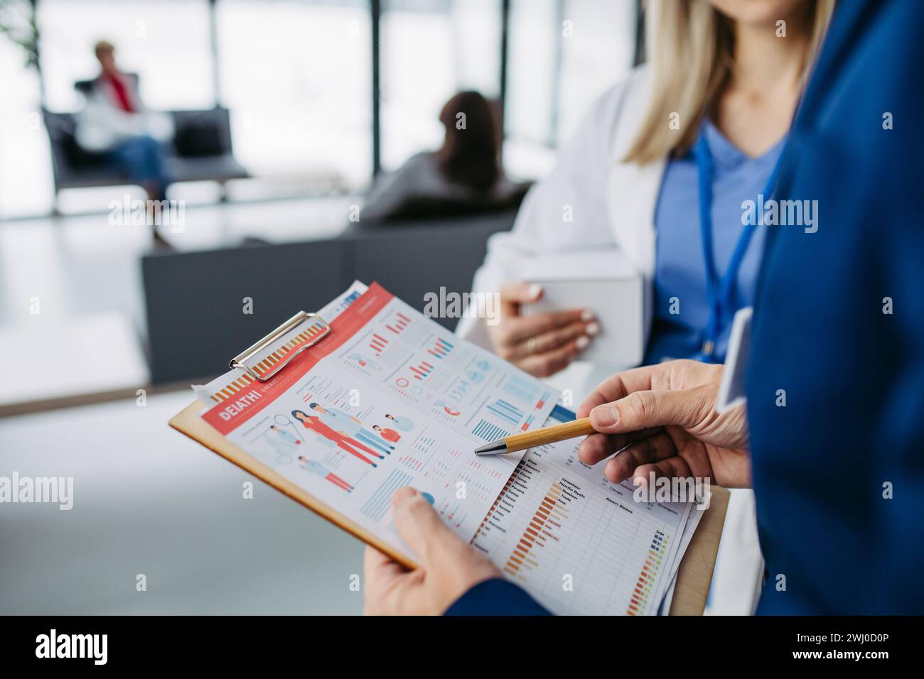 Doctor talking pharmaceutical sales rep hi-res stock photography and ...