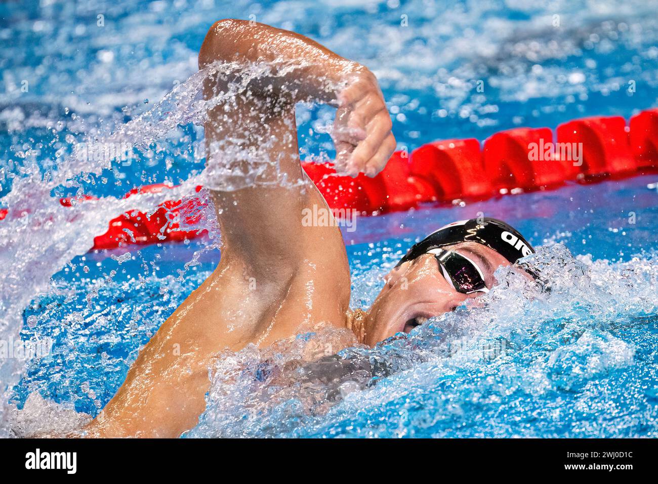 Doha, Qatar. 12th Feb, 2024. Marco De Tullio of Italy competes in the ...