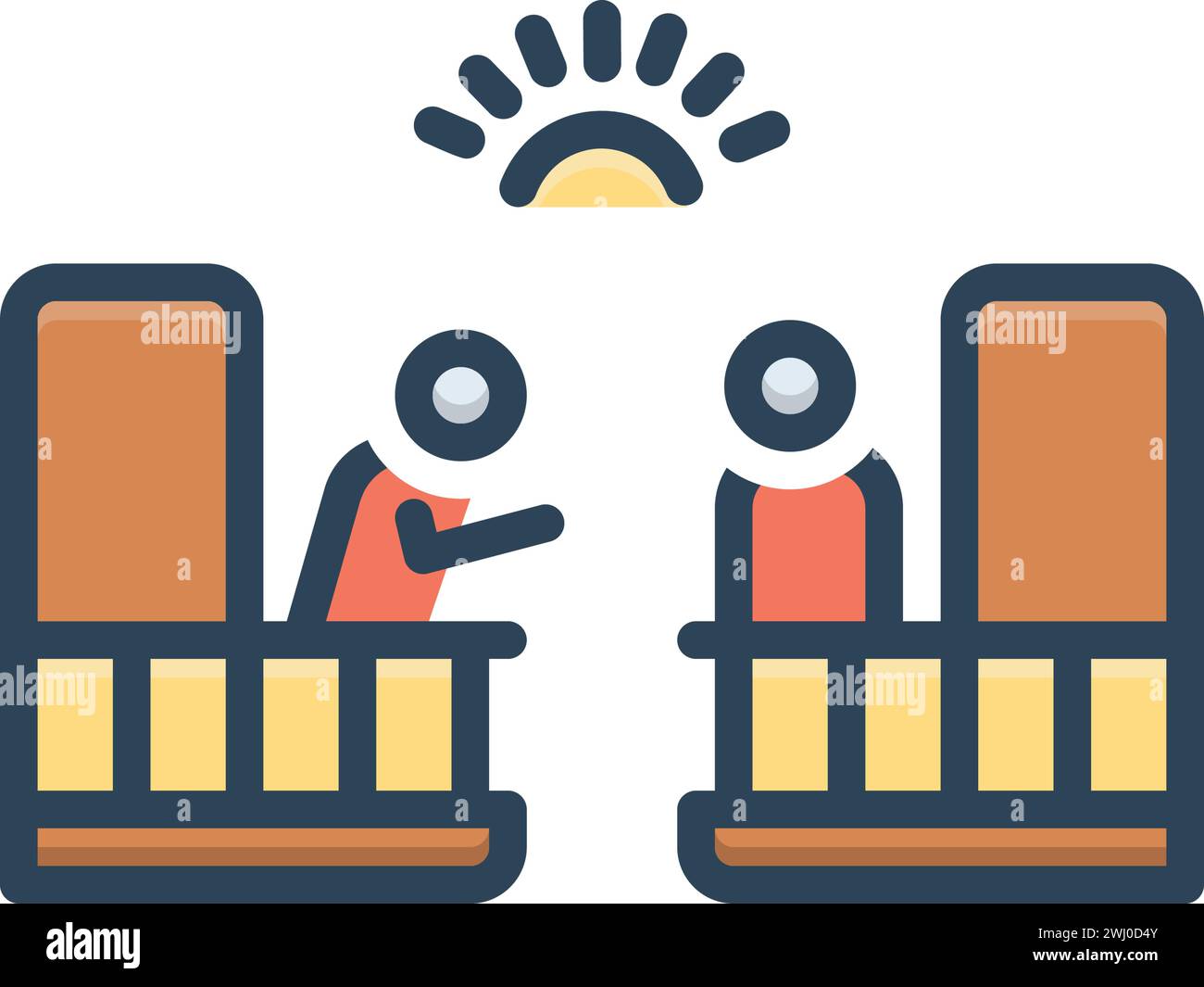 Neighbour silhouette Stock Vector Images - Alamy