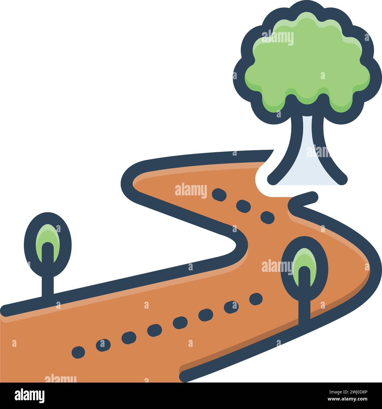 Icon for path,way Stock Vector Image & Art - Alamy