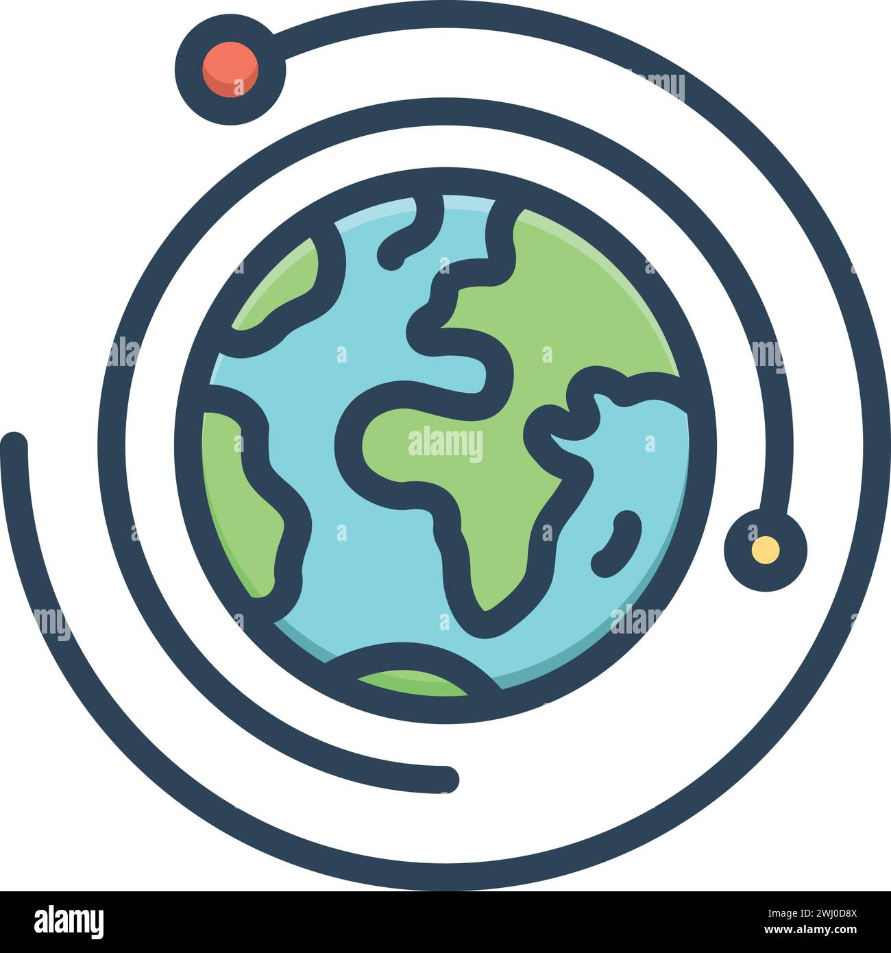 Earth revolution Stock Vector Images - Alamy