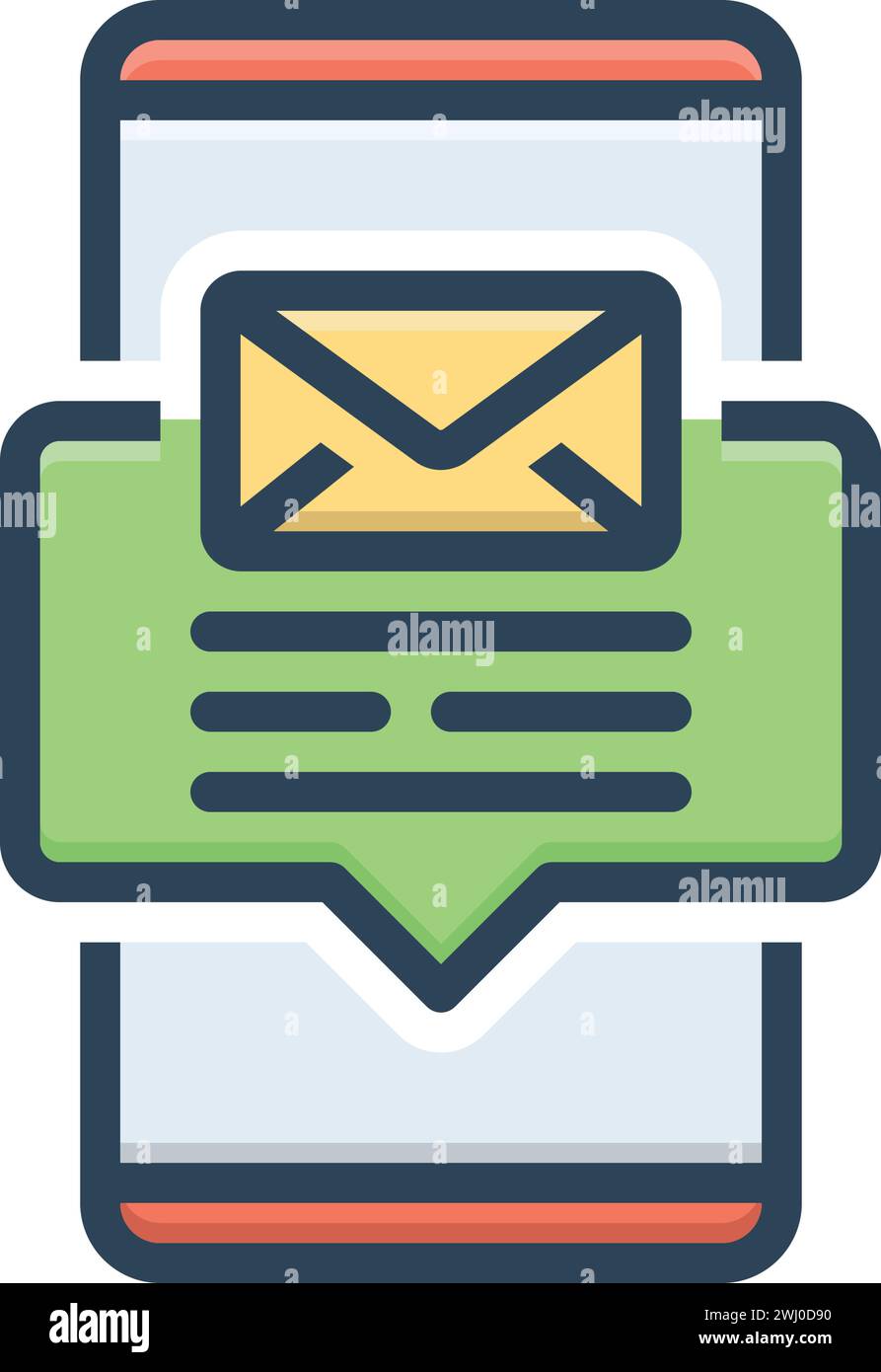 Icon for sms,email Stock Vector Image & Art - Alamy