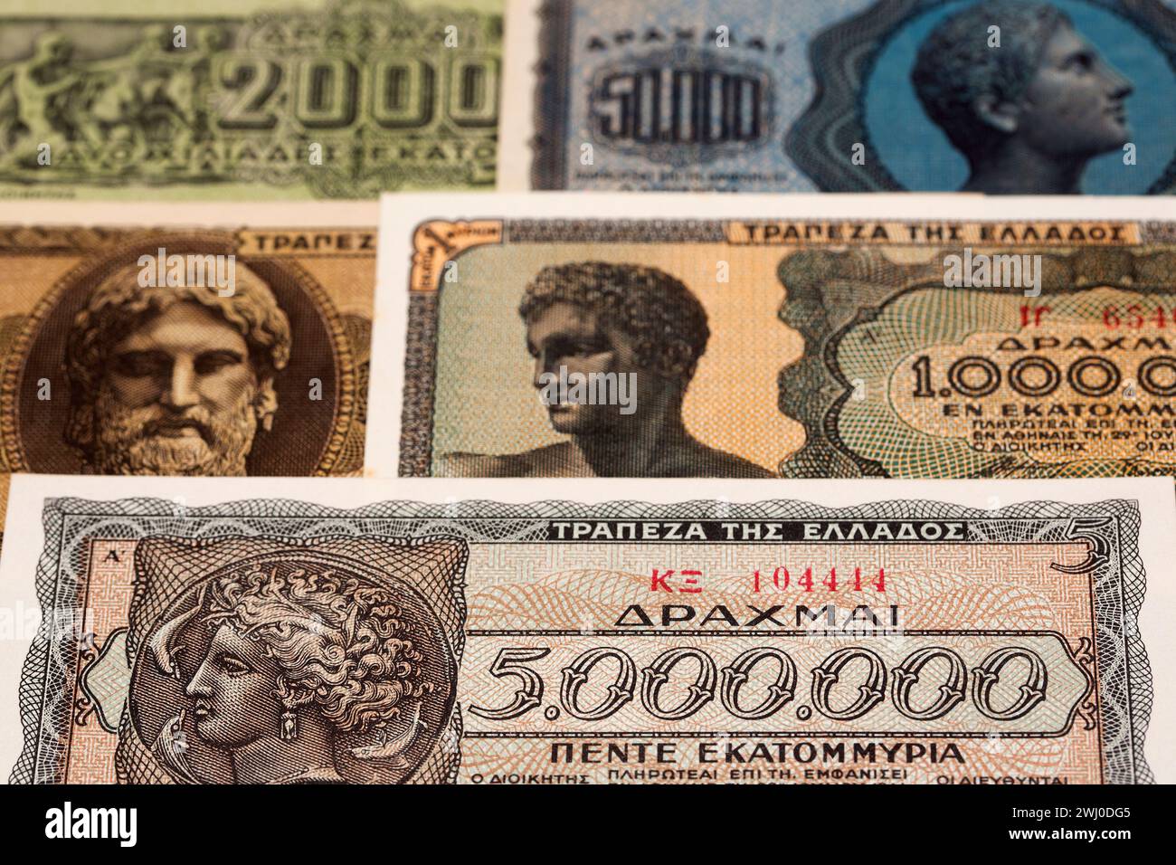 Old Greek money - Drachma a business background Stock Photo - Alamy