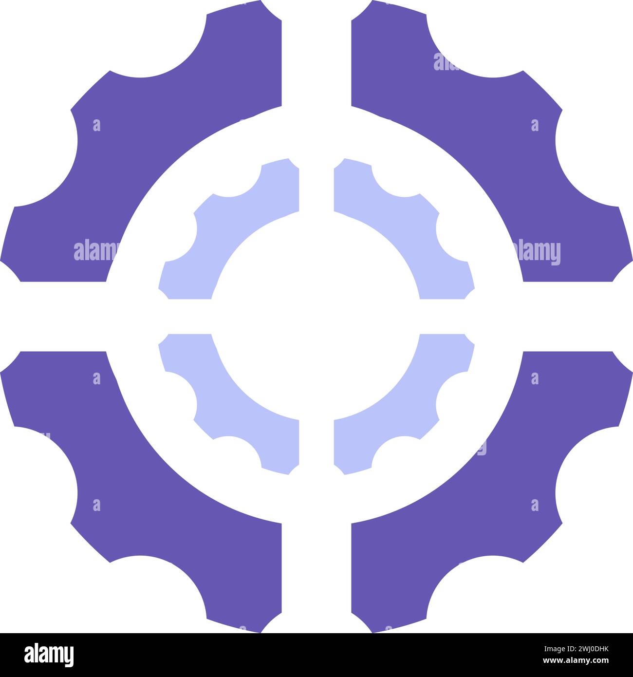 Gearwheels and marvels of clockwork. Mechanical details, abstract techno element for modern and ...