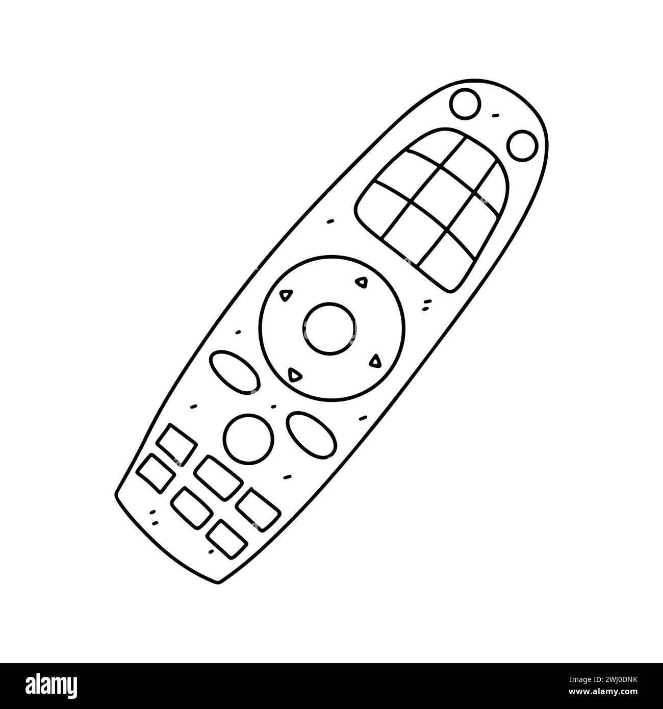 Remote control. Hand drawn doodle style. Vector illustration isolated ...