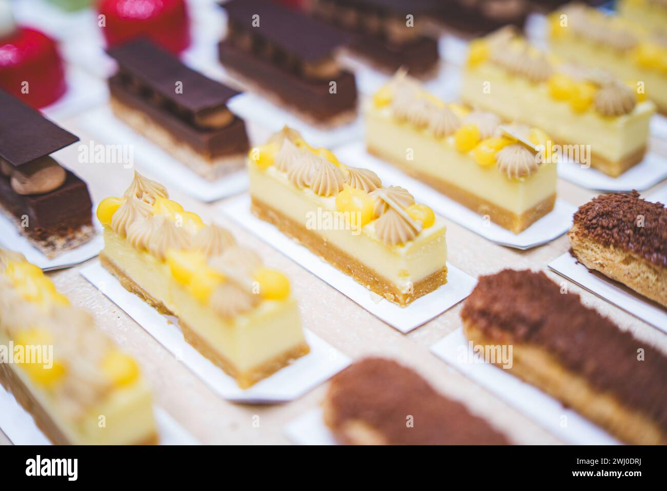 Various of sweets and desserts in the bakery. High quality photo Stock ...