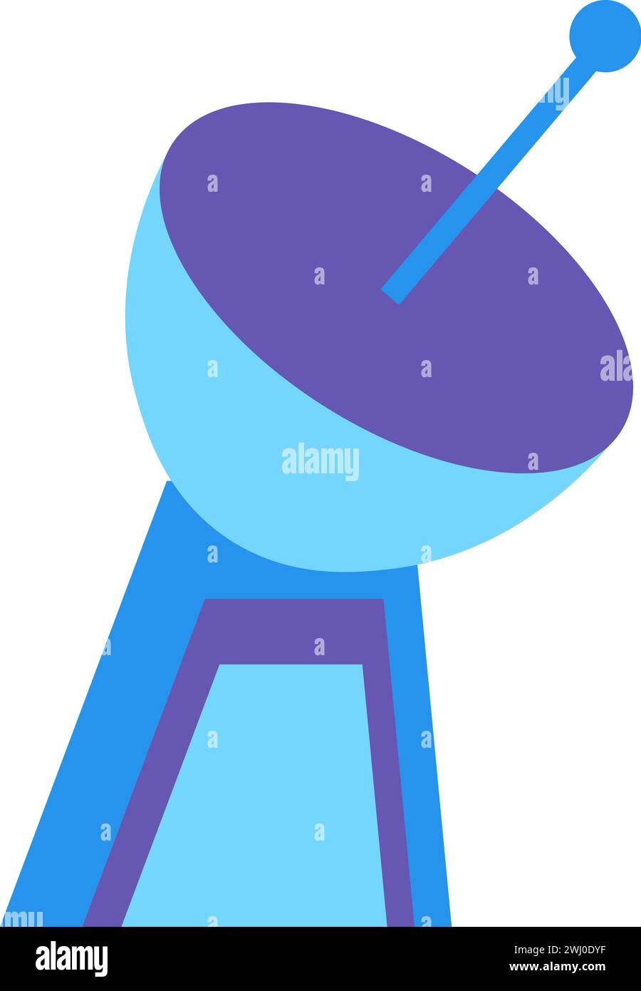 Antenna Radar Dish. Flow of information in highly connected world ...