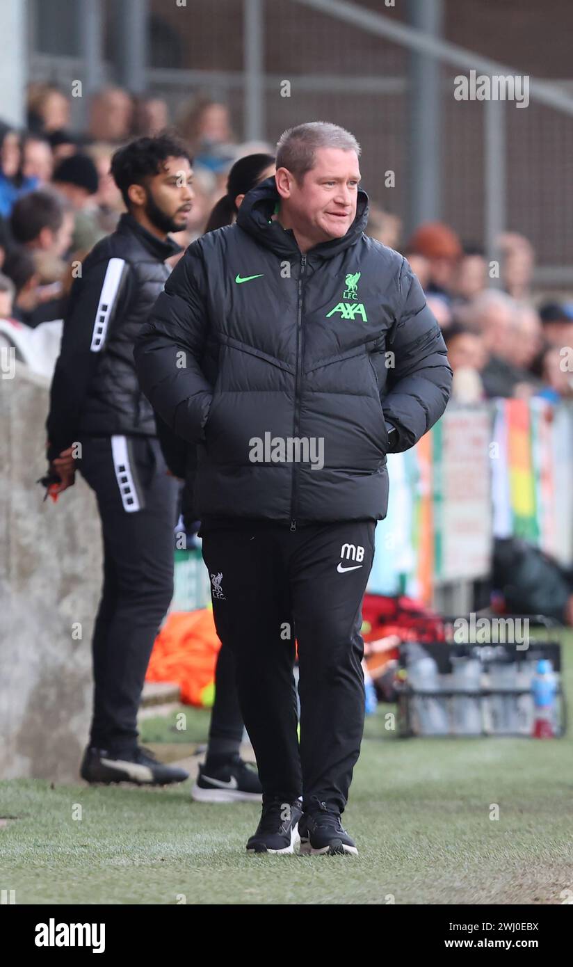 Matt Beard Manager of Liverpool Women during The Women's FA Cup Fifth ...