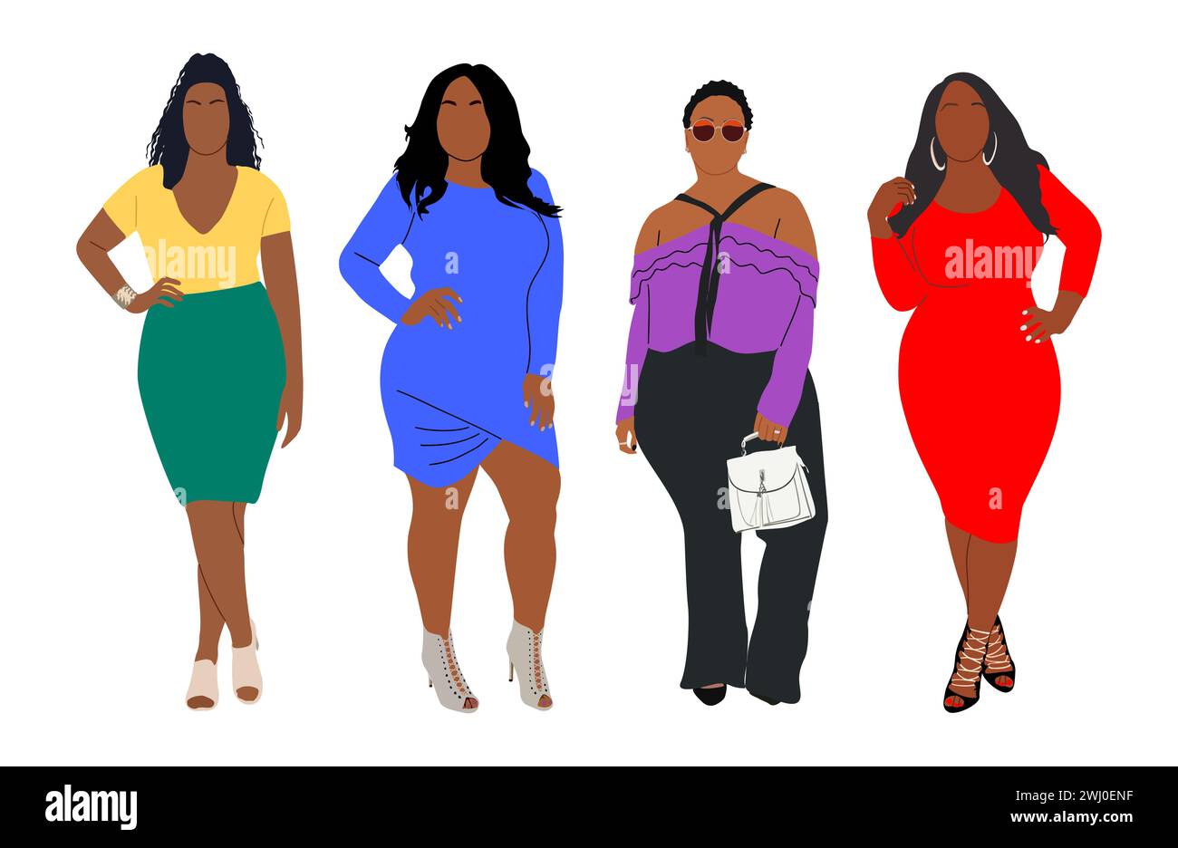 Plus Size Model Stock Vector Images Alamy