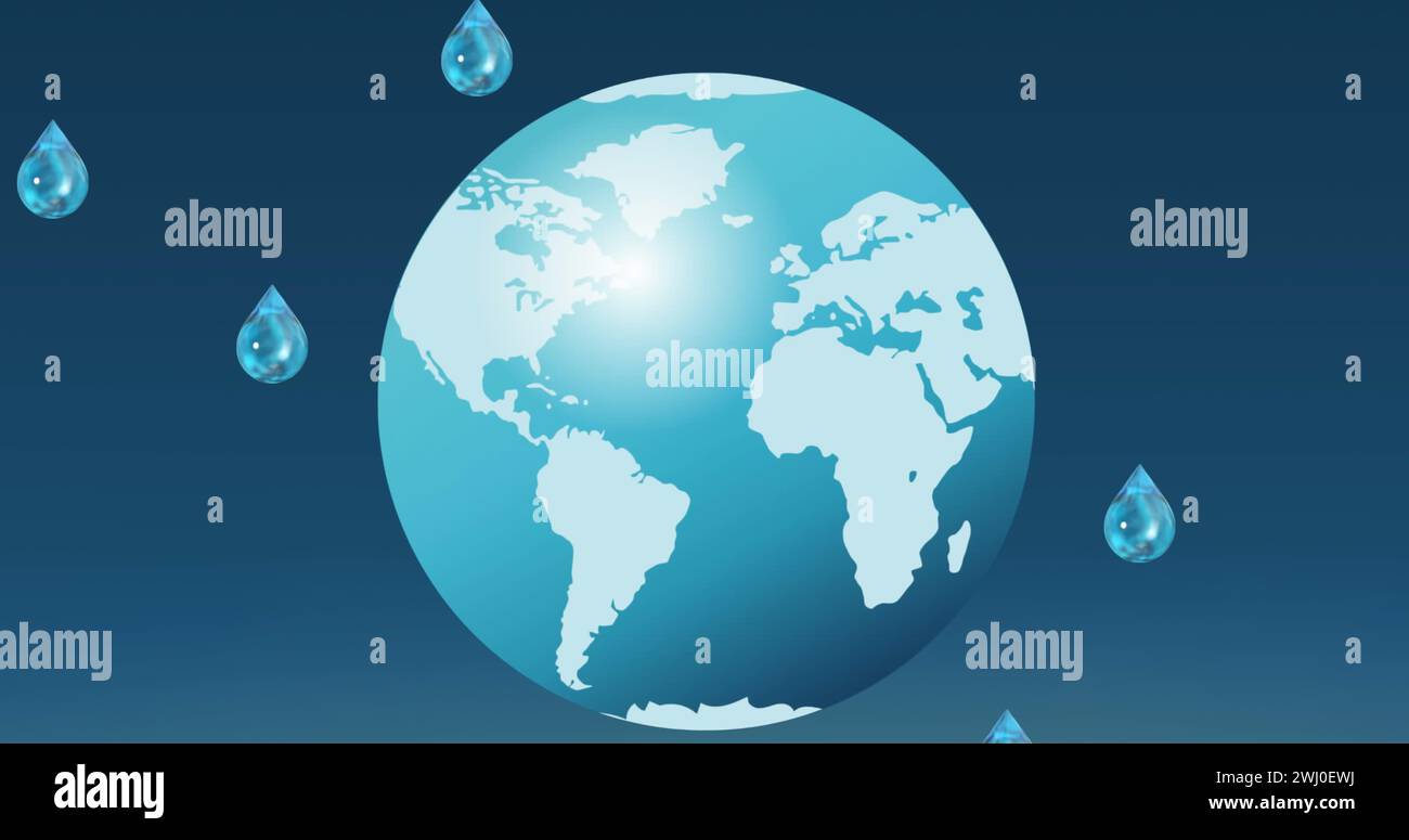 Globe dropping into water hi-res stock photography and images - Alamy
