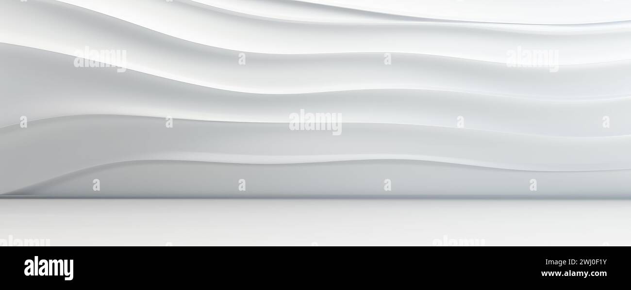 3D White Wall Stock Photo - Alamy