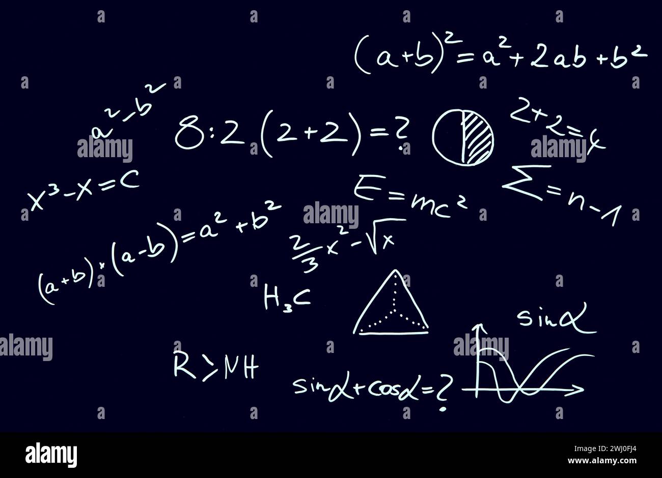 Calculating mathematics formula hi-res stock photography and images - Alamy
