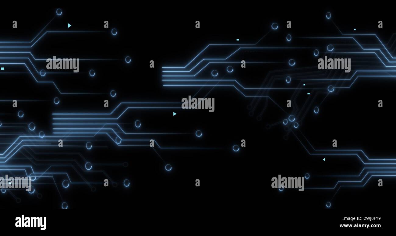 Animation digital data processing circuit hi-res stock photography and ...