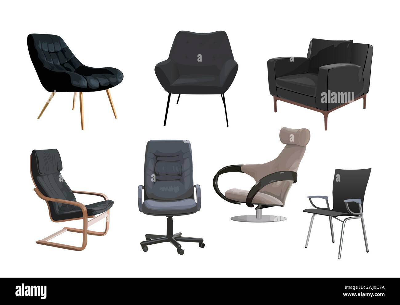 Minimalistic view white house Stock Vector Images - Alamy