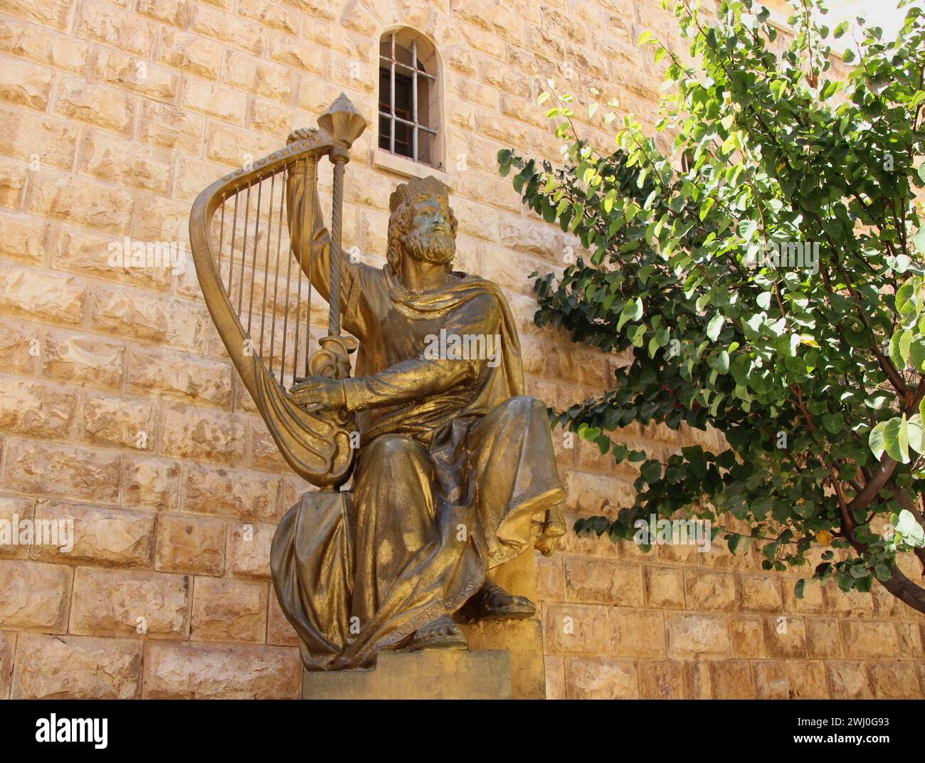 King David; Dormitio Abbey Jerusalem Stock Photo - Alamy