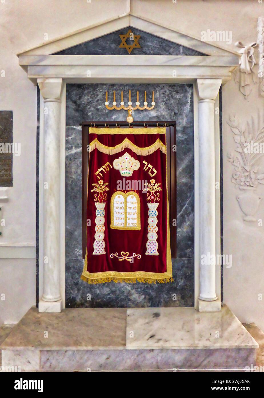 Active Kahal Shalom Synagogue in Rhodes on Rhodes Stock Photo - Alamy