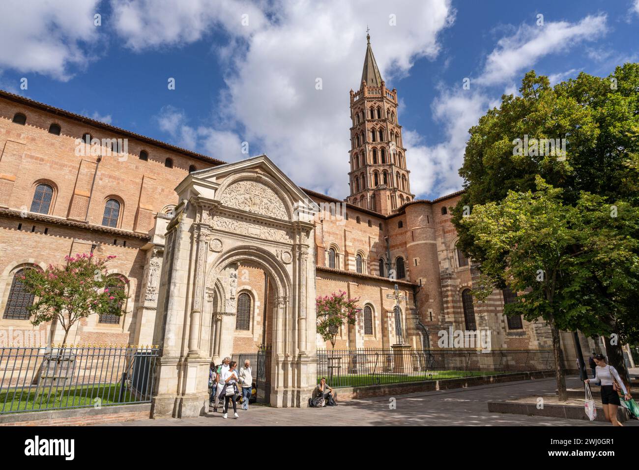 Basilica of San SernÃ­n Stock Photo - Alamy