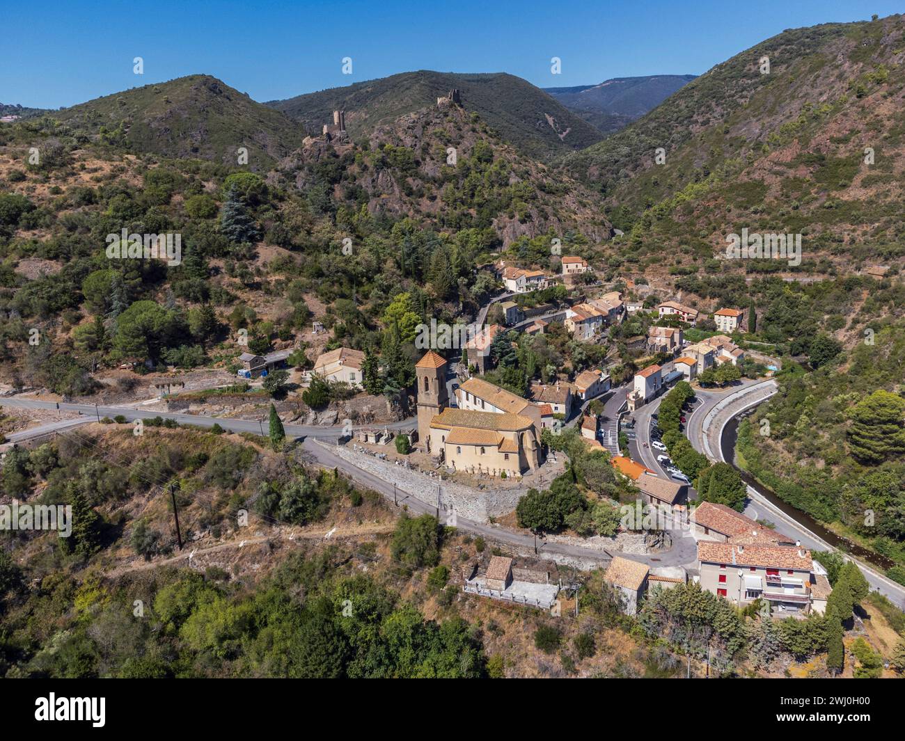 Aerial from historical village hi-res stock photography and images - Alamy