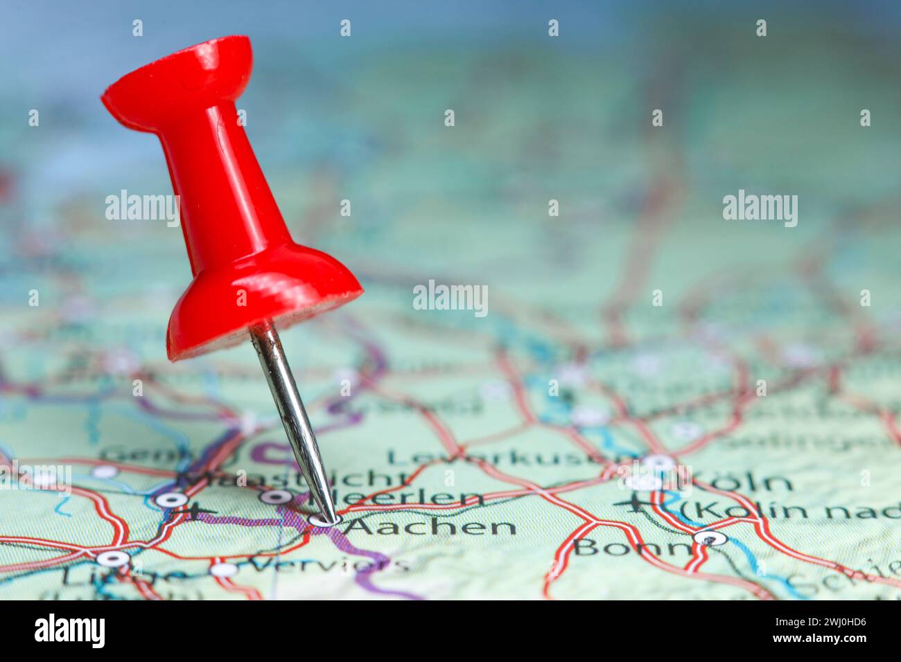 Aachen map hi-res stock photography and images - Alamy