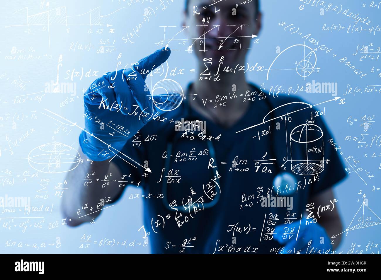 mathematics formulas, high education concept Stock Photo - Alamy