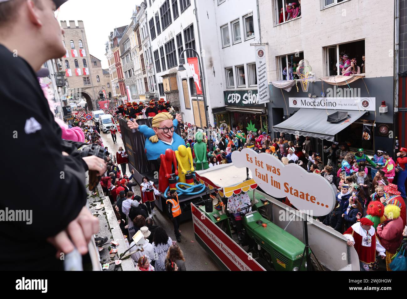 Cologne, Germany. 12th Feb, 2024. A "There's something rotten in the ...
