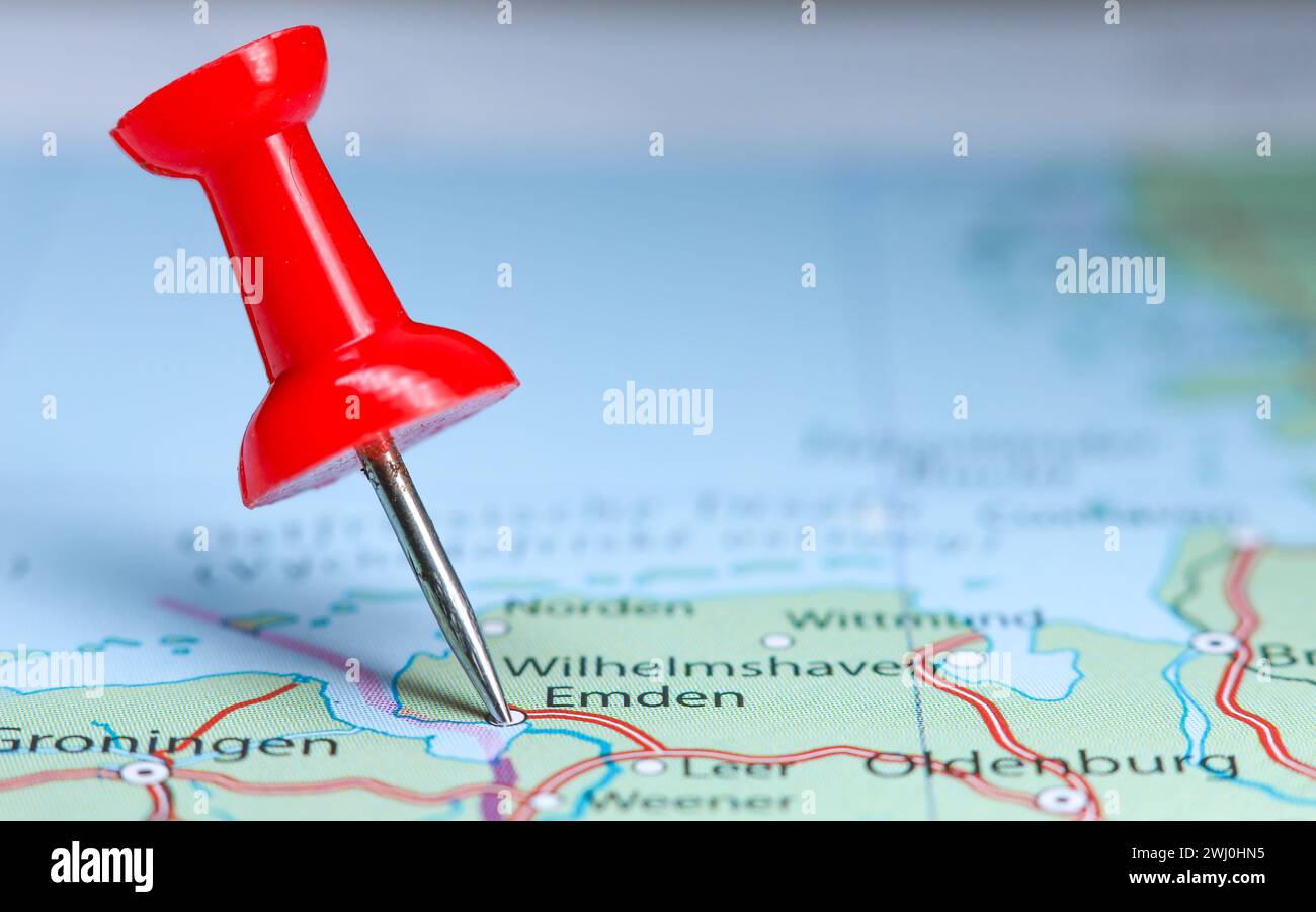 Emden map hi-res stock photography and images - Alamy