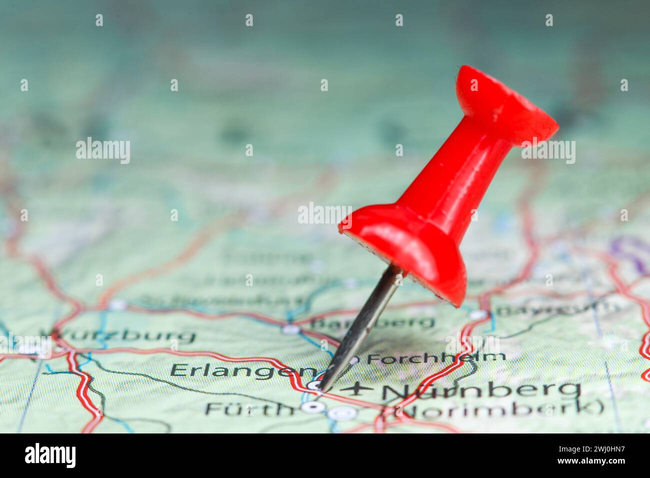 Erlangen map hi-res stock photography and images - Alamy