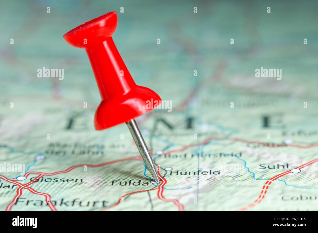 Fulda map hi-res stock photography and images - Alamy