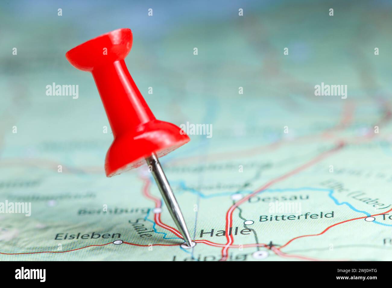 Map of halle hi-res stock photography and images - Alamy