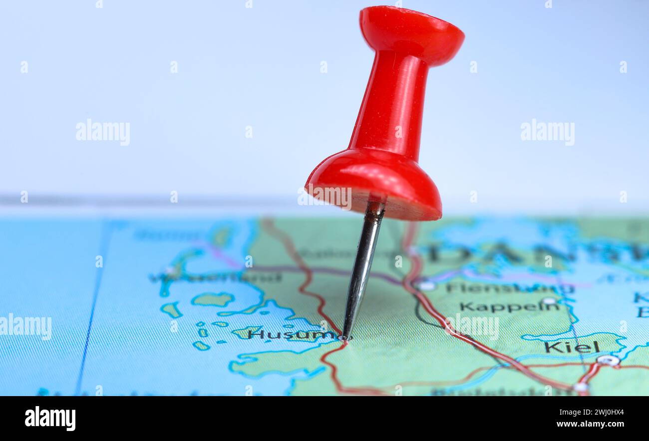 Husum map hi-res stock photography and images - Alamy