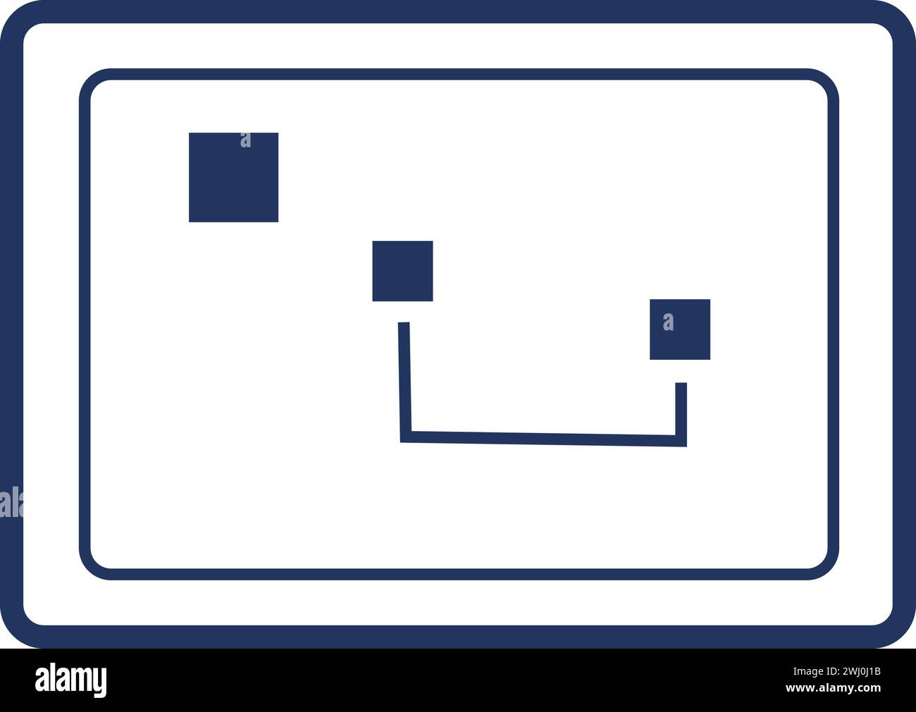Mainboard, integrated board. Foundation of computer system, abstract ...