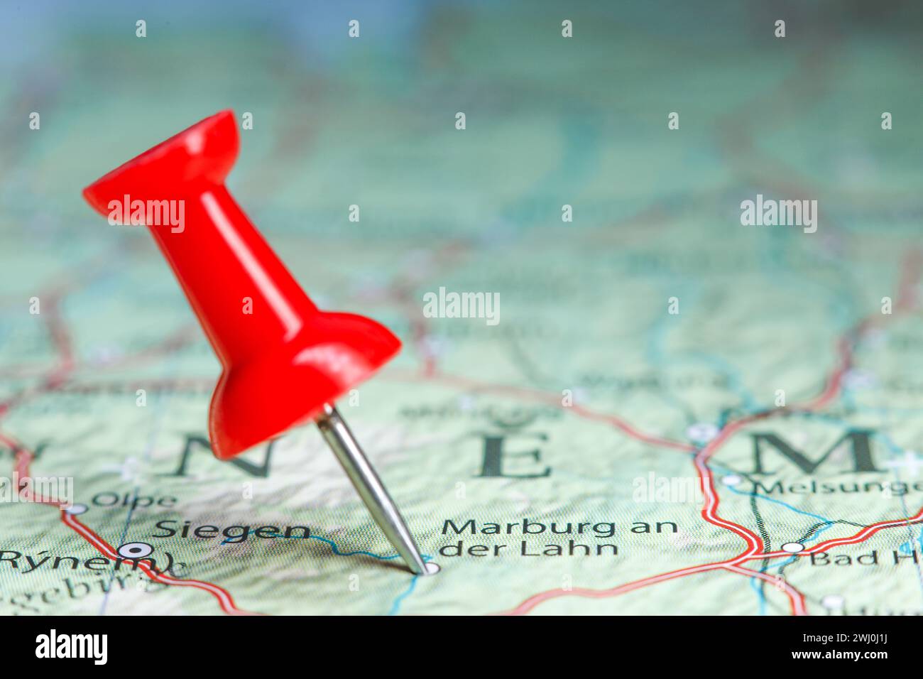 Marburg map hi-res stock photography and images - Alamy
