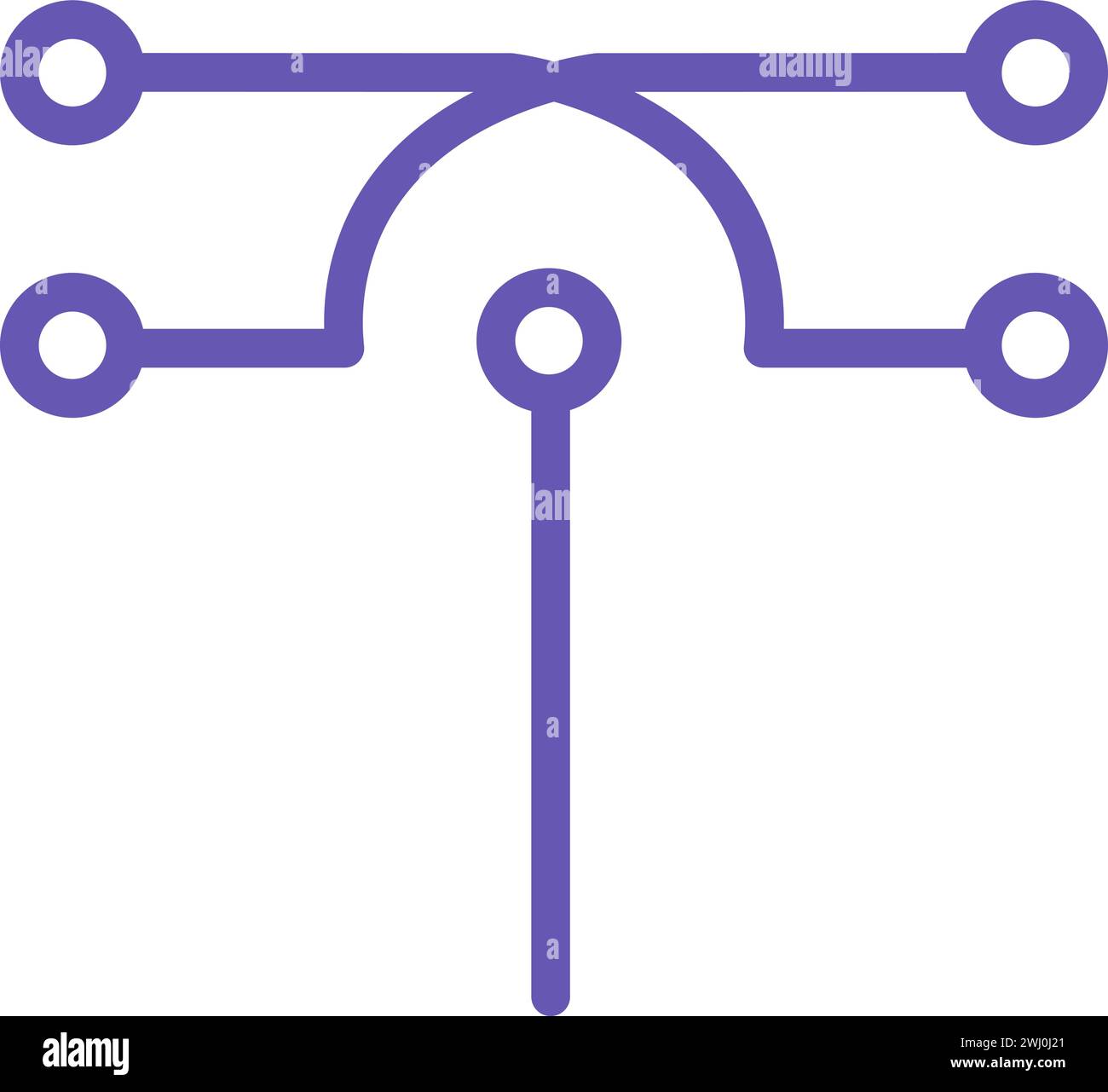 Digital architecture. Panorama of code interconnection, abstract techno ...