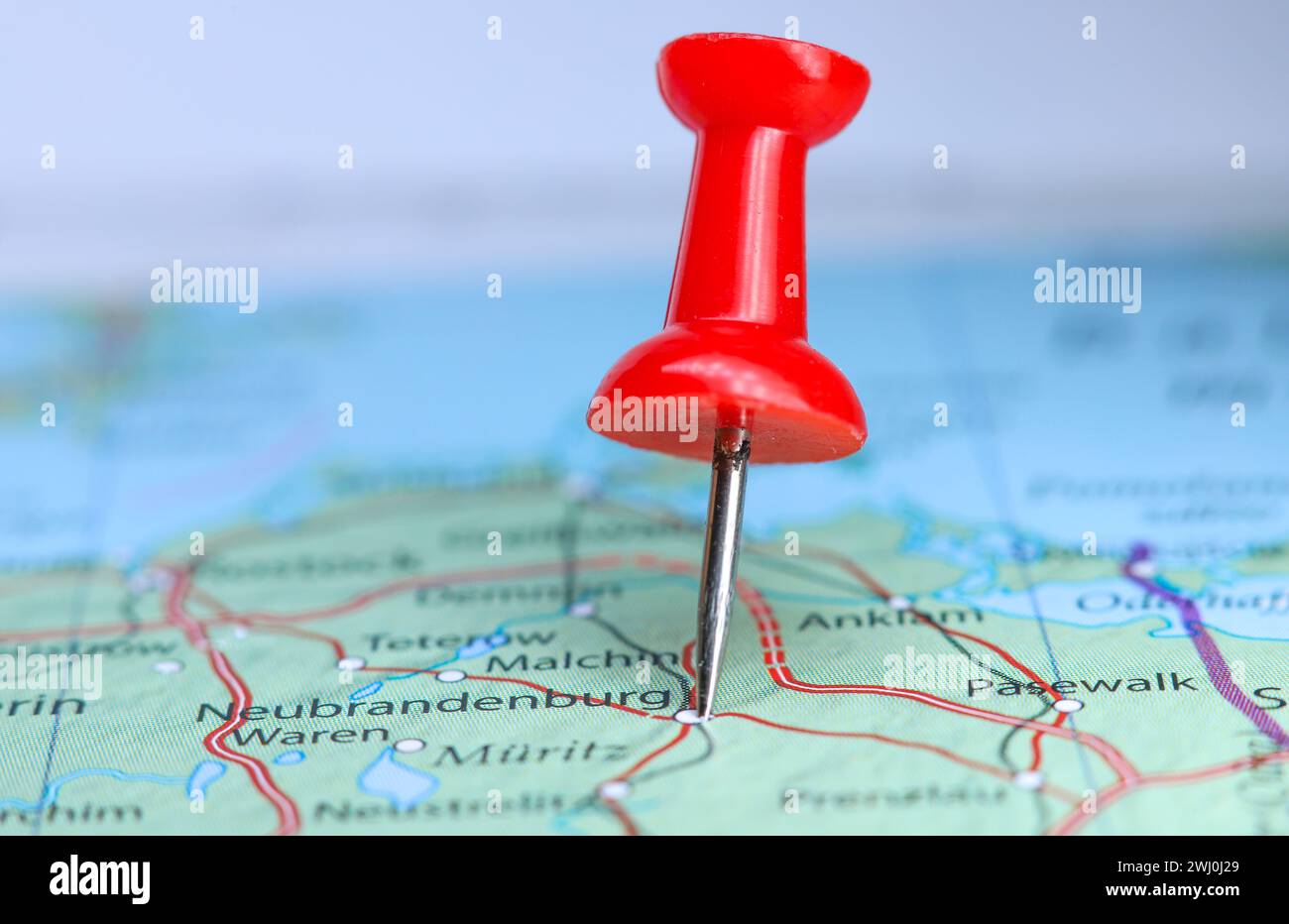 Map of neubrandenburg hi-res stock photography and images - Alamy