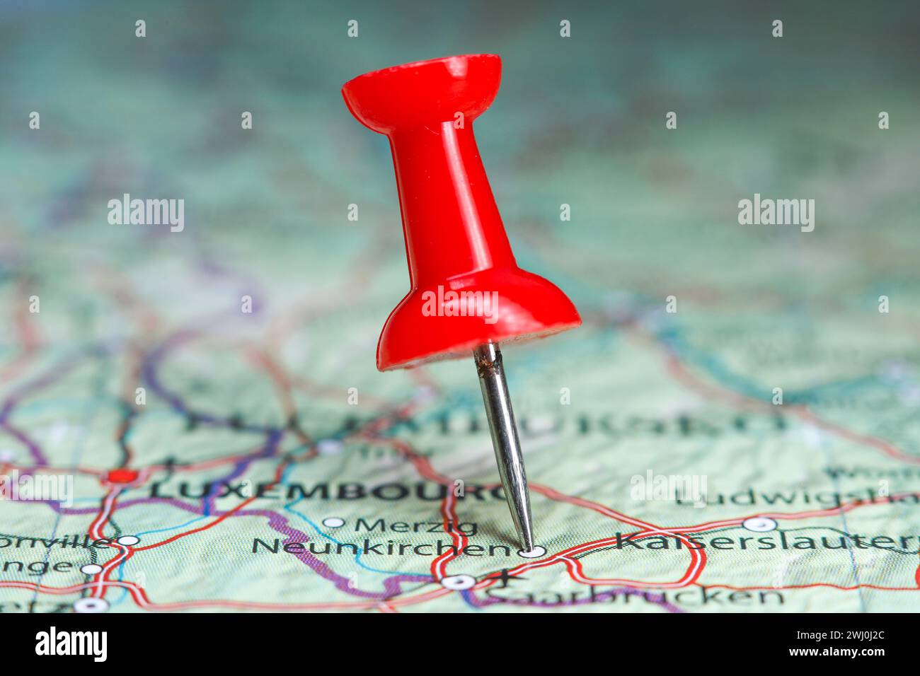 Neunkirchen map hi-res stock photography and images - Alamy