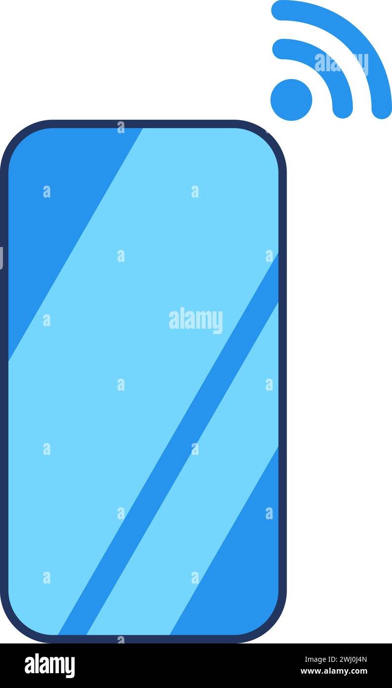 Near Field Communication. Synergy of Wi-Fi connection, abstract techno ...