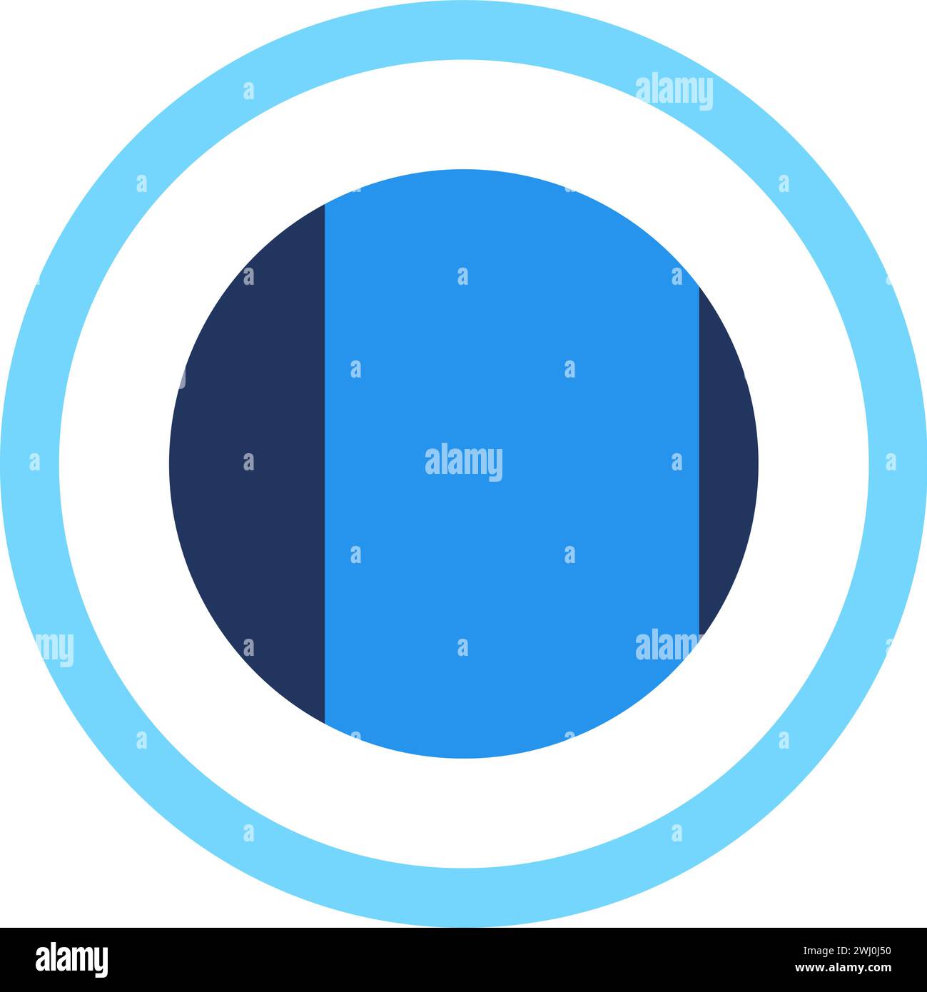 Cycle optical loop. Paradox of cold and energy, abstract techno element ...