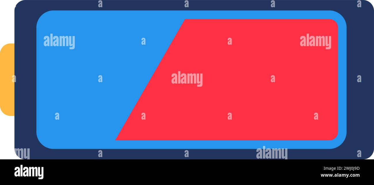 Accumulator battery indicator. Electricity and charge level, abstract ...