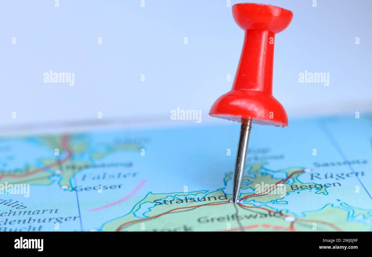Map of stralsund hi-res stock photography and images - Alamy