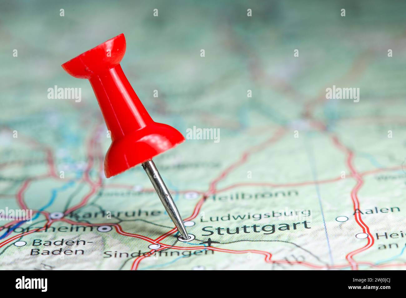 Symbol map city stuttgart hi-res stock photography and images - Alamy