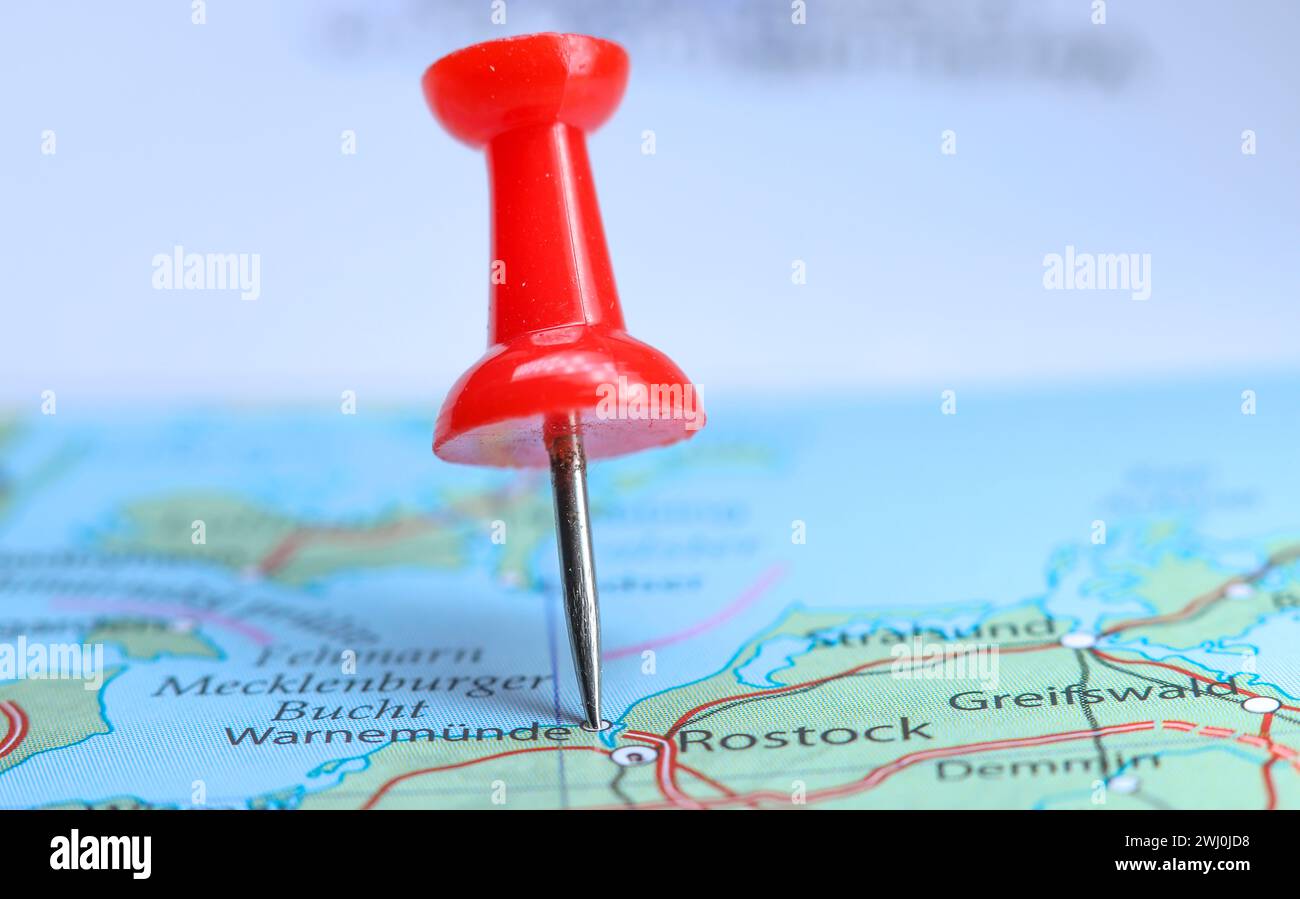 Map of warnemunde hi-res stock photography and images - Alamy