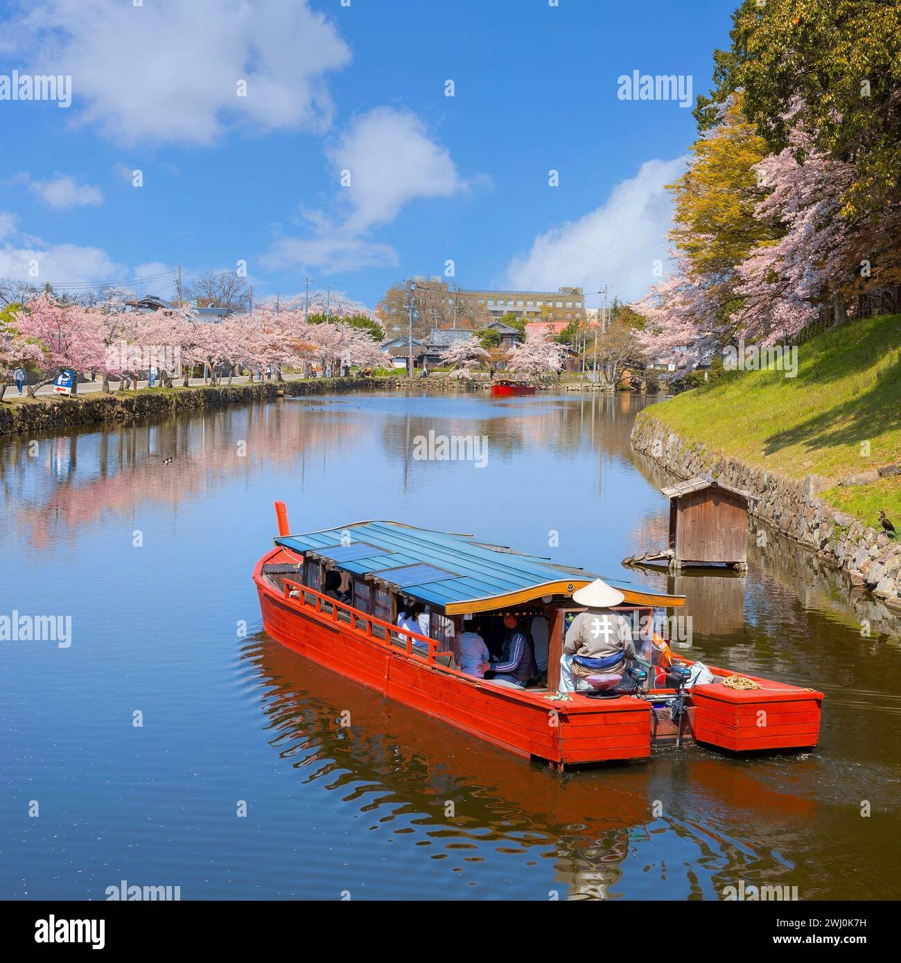 Shiga, Japan - April 3 2023: Hikone Castle Yakatabune Cruise is a ...