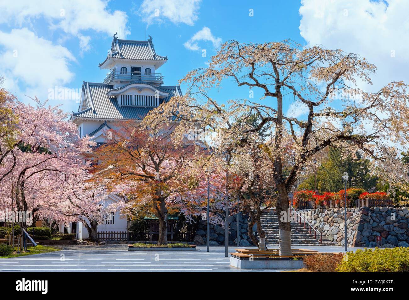 Shiga, Japan - April 3 2023: Nagahama Castle built by feudal lord ...